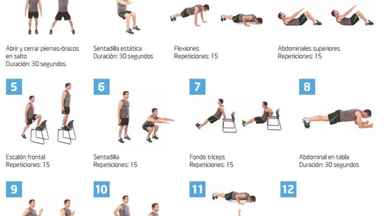 Los 12 mejores ejercicios para mantener la forma física en agosto