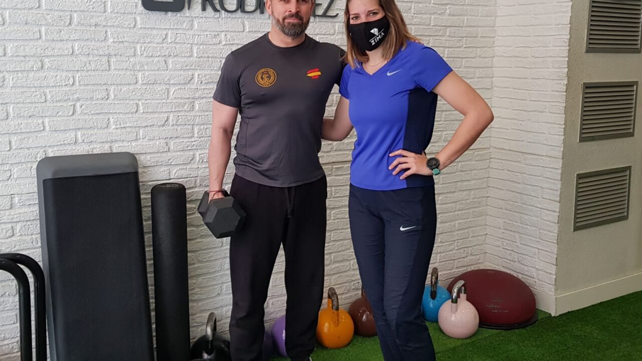 Abascal, en el gimnasio: «Nunca se queja y tiene mucha fuerza»