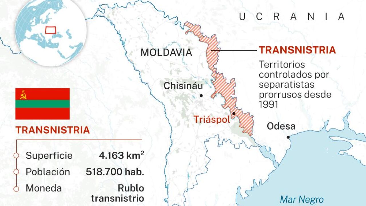 Qué es Transnistria y por qué es un objetivo para Putin