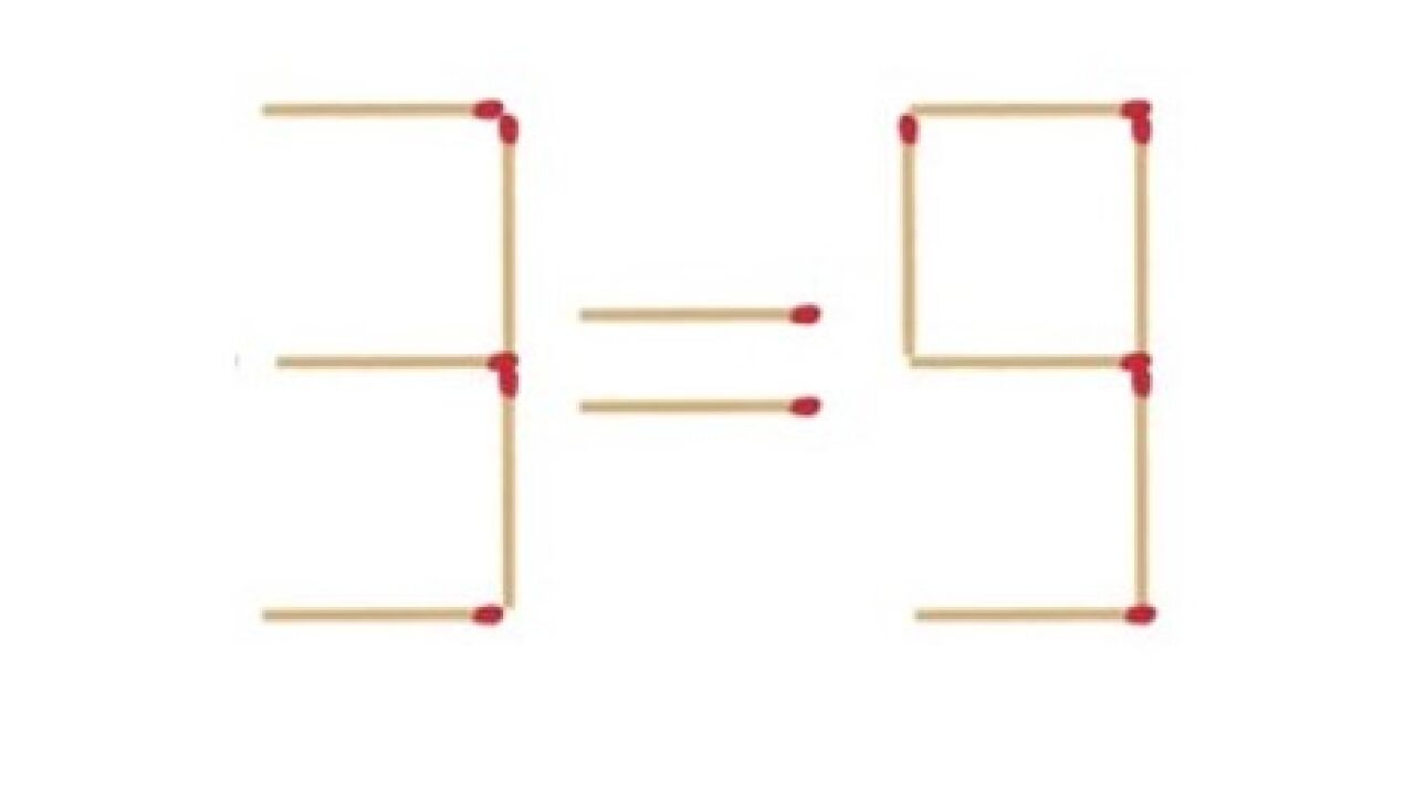 Mueve una sola cerilla para hacer que la equivalencia sea correcta