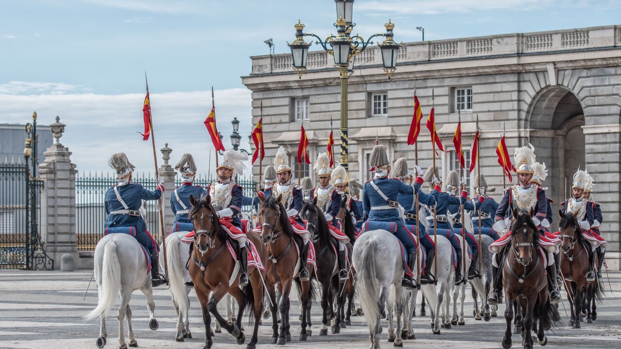 Relevo solemne de la Guardia Real esta semana en Madrid