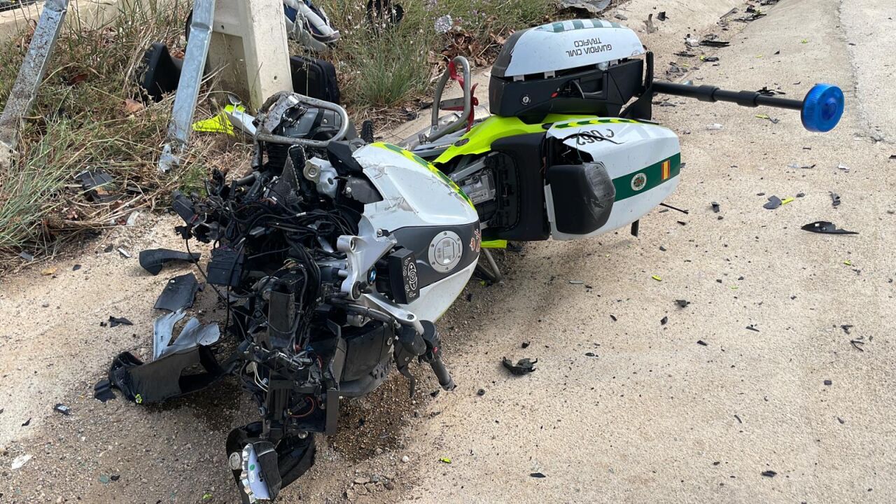 Muere en un accidente de moto un agente de la Guardia Civil de Valencia
