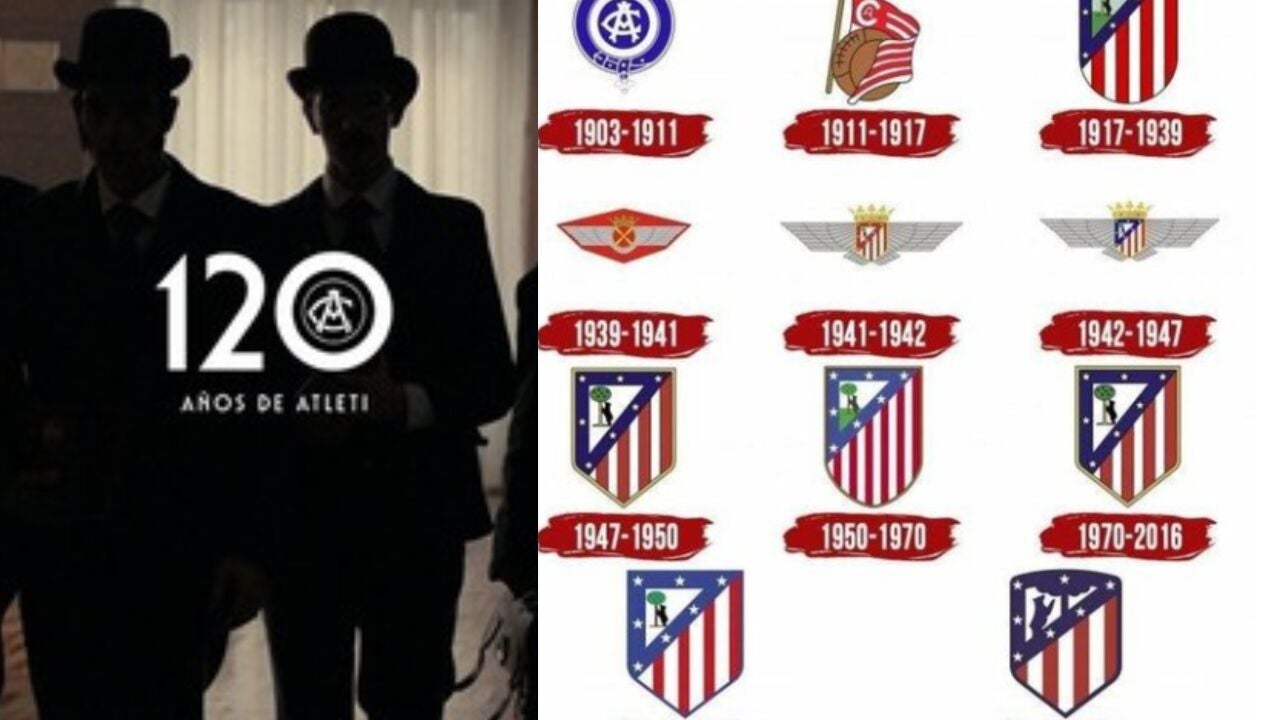 Así ha cambiado el escudo del Atlético de Madrid en su historia y una ...