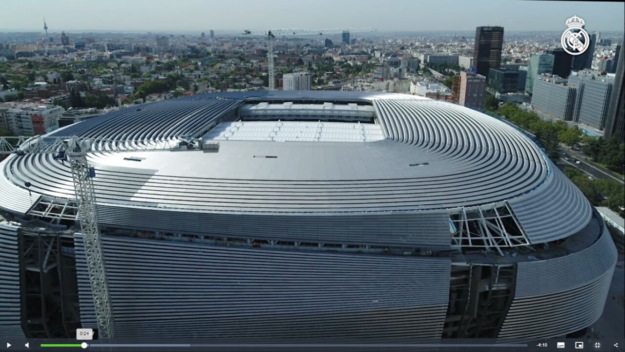 El espectacular vídeo del nuevo Santiago Bernabéu para el Real Madrid ...