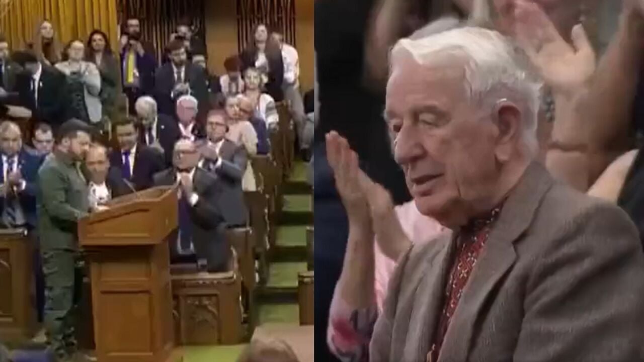 Polémica en Canadá: Zelenski aplaude a un nazi de las SS por error