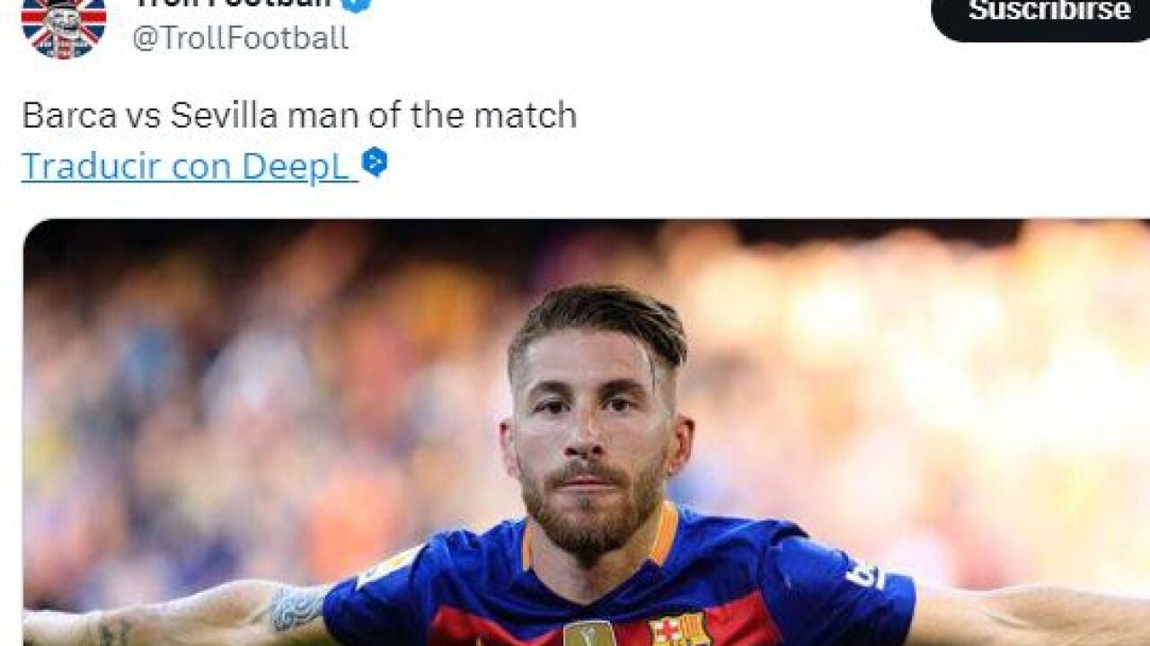Los memes más graciosos de Sergio Ramos y su gol en el Barcelona - Sevilla