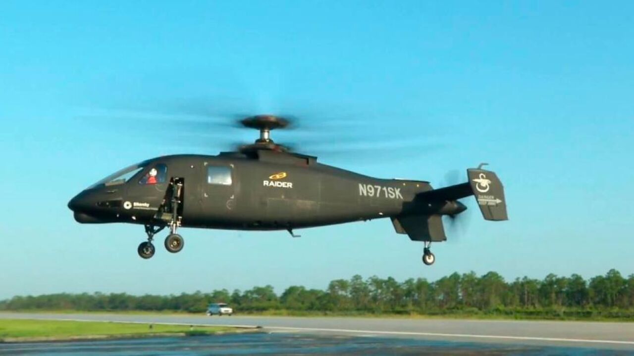 El helicóptero SB-1 Defiant, listo para volar