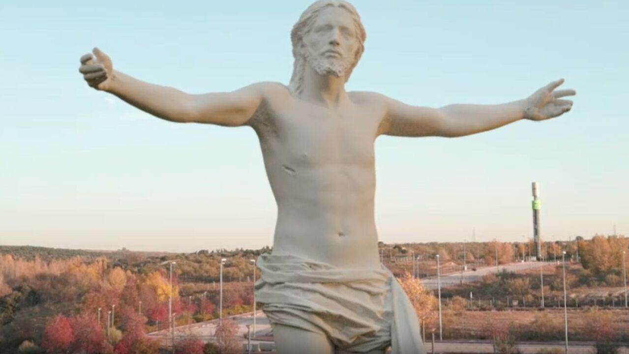 Boadilla del Monte proyecta el Cristo más grande del mundo para ser centro de peregrinación
